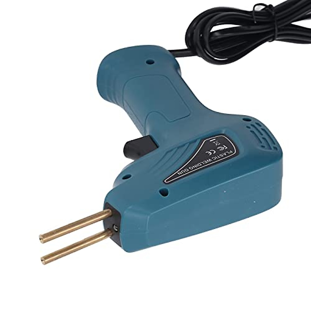 Bumper Repair Stapler Plastic Welder Gun, Stapler Welder Torch ABS Practical Spring Switch Safe Ergonomic with Staple for Garage(Cyan)