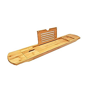 SDGH Tray Bathtub Spa Storage Rack Storage Rack Wine Book Tablet Phone Rack Bath Rack Tray