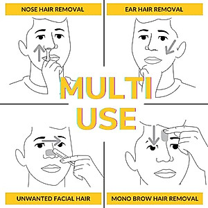 OZWAX Nose Wax Kit Men - Gentle Nose Hair Wax - Nose Wax Kit for Women - Perfect Wax Nose Hair Removal Kit includes Safe Nose Wax Sticks and Ear Hair Waxing Kit