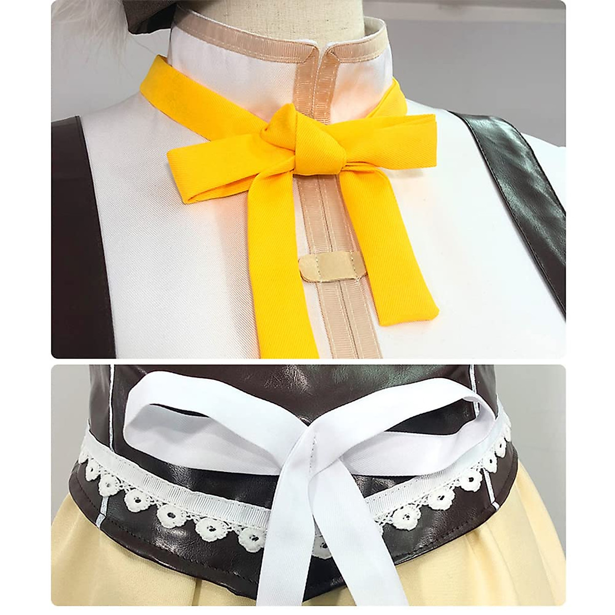 Lioskey Tomoe Mami Cosplay Costume Madoka Magica Cosplay Dress Uniform Outfit Halloween Full Set(M, Costume)