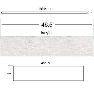 Art3d 10-Sheets Peel and Stick Reclaimed Barn Wood Planks for Wall, White-Washed (16 Sq Ft)