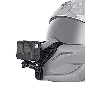 Taisioner Motorcycle Helmet Mount Chin Strap for GoPro AKASO or Other Action Camera Cycling Video Record Accessories ( Second Generation )