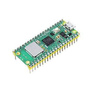 Waveshare Pi Pico W Microcontroller Board, with Pre-soldered Header, Based on RP2040 Dual-core Processor (3 Items)