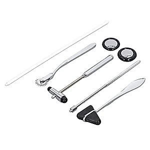 Hammer Set, Stainless Steel Neurological Hammer Silver 5PCS for Nervous System Exam