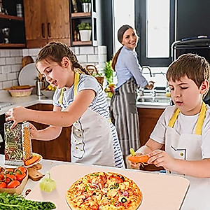 AiKanbo Pizza Oven Pizza Stone Baking Stone, Outdoor Grill Pizza Baking Stone, Bamboo Pizza Peel Paddle, Can Make Pizza, Pies, Bread and Biscuits,15"×12"×0.39",6.6Lbs