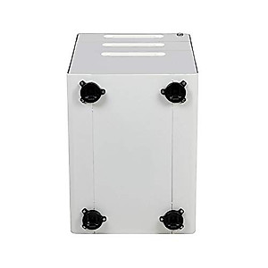 Flash Furniture Wren Ergonomic 3-Drawer Mobile Locking Filing Cabinet with Anti-Tilt Mechanism and Hanging Drawer for Legal & Letter Files, White