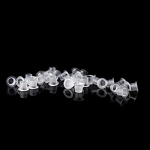 Disposable Tattoo Ink Cups-Small 100pcs Plastic Disposable Tattoo Ink Cups For Tattoo Permanent Makeup Container Cap Tattoo Accessory,Tattoo Ink,Tattoo Supplies,Tattoo Kits(#9mm—100pcs)