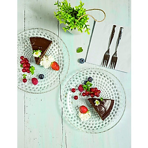 Barski Glass Bowl - For Dessert - Salad - Pasta - Fruit - Nuts - Chocolate - Set of 4 Bowls - Designed - 6.25" Diameter - Made in Europe