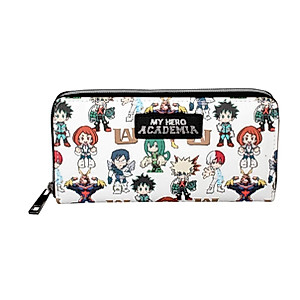 My Hero Academia Characters Zip Around Women's Hand Purse Clutch Wallet