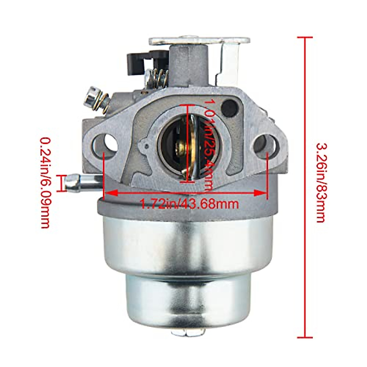 GCV160 Carburetor for Honda 160LAO GCV160LA GCV160A GCV160LE Engine HRT216 HRZ216 HRB216 HRR216 HRS216 Lawn Mower, GCV160 Carb Fit for GCV160 Cold Water Pressure Washer Replace 16100-ZMO-804