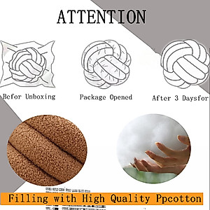 Vdoioe Knot Pillow Ball,Round Knot Throw Pillow Home Decorative Ball Pillow Soft Knotted Pillow for Living Room Bed Couch Sofa