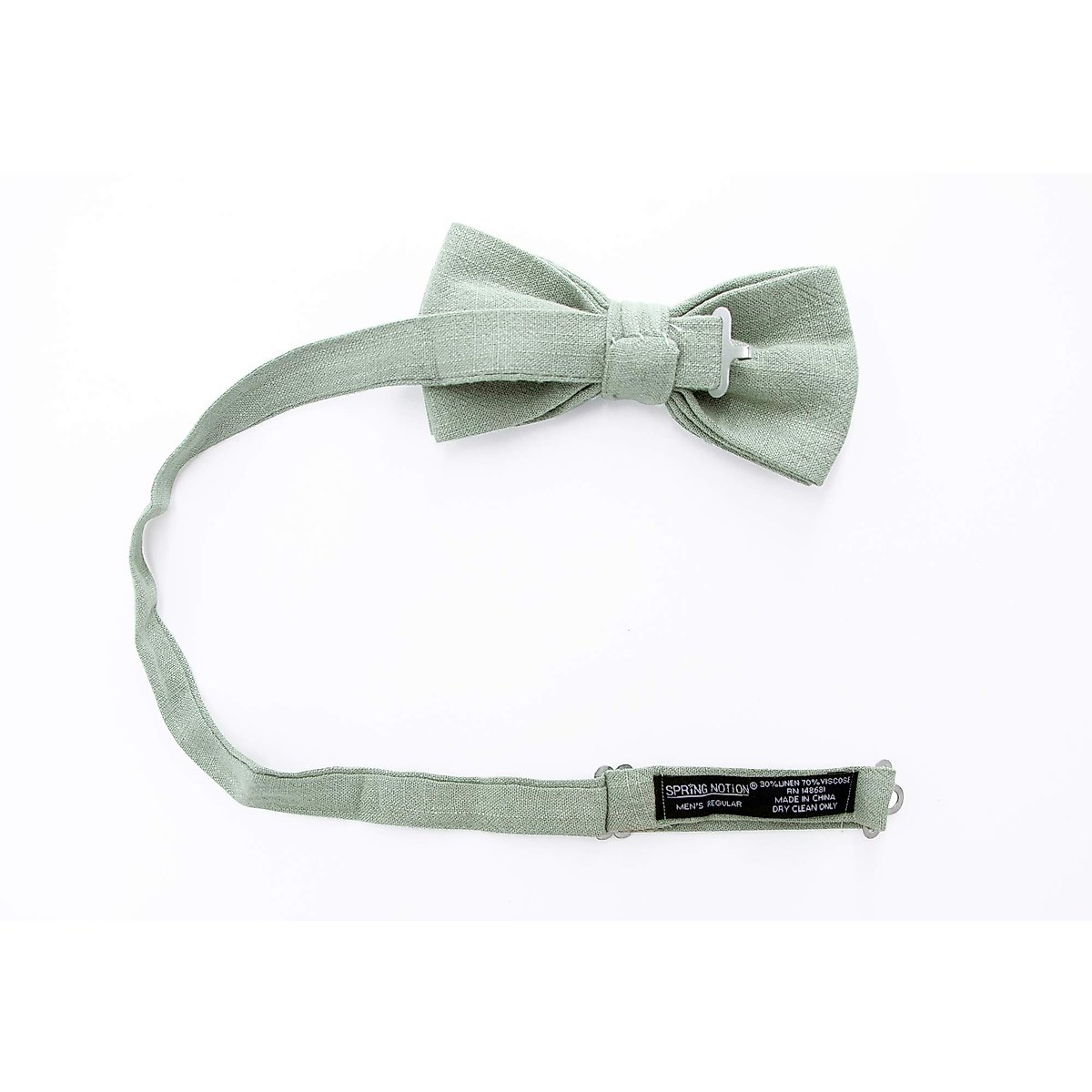 Spring Notion Men's Linen Blend Bow Tie Sage