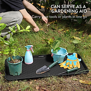 Navaris Set of 3 Shoe Drip Trays - Multi-Purpose Boot Tray for Rain Boots, Winter Boots, Sneakers - For Indoor and Outdoor Use in All Seasons - XL