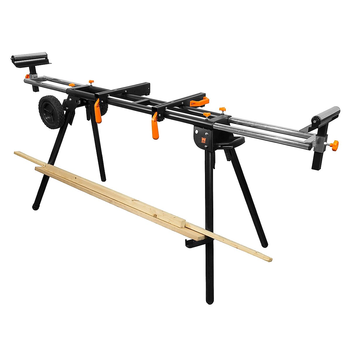 WEN Miter Saw Stand, Collapsible and Rolling with 3 Onboard Outlets (MSA330)