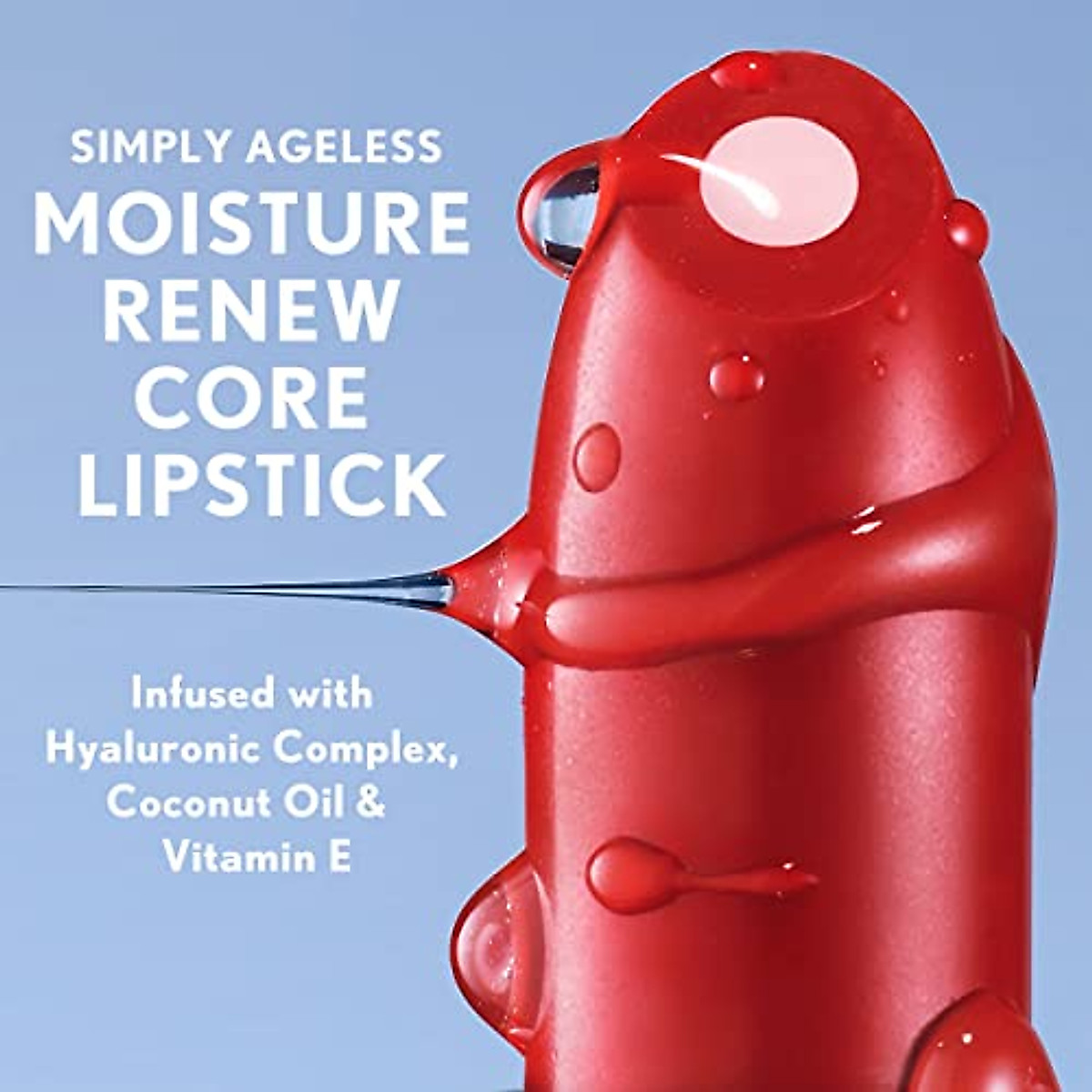 COVERGIRL Simply Ageless Moisture Renew Core Lipstick, Amazing Petal, Pack of 1