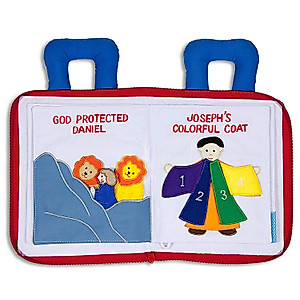 My Bible Quiet Book by My Growing Season | Interactive Fabric Activity Book for Kids | Educational Christian Toy for Toddlers & Preschoolers | Travel-Friendly and Sensory-Rich Soft Book