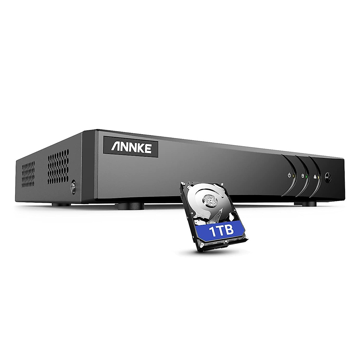 ANNKE 3K Lite 8 Channel Hybrid 5-in-1 Security Digital Video Recorder, H.265+ Surveillance DVR Supports 8CH Analog and 2CH 6MP IP Cameras, Remote Access, AI Human&Vehicle Detection, 1TB Hard Drive