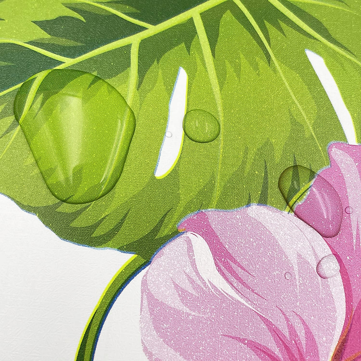 SimpleLife4U Hawaii Flower Style Furniture Paper Self-Adhesive Shelf Liner Makeup Jewelry Cabinet Decor 17.7 Inch By 9.8 Feet