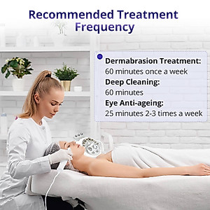 UNOISETION Microdermabrasion Machine Professional 3 in 1 Diamond Microdermabrasion Machine for Facial Skin Care Home Diamond Dermabrasion Machine with Eye Massager & 9 Microdermabrasion Tips