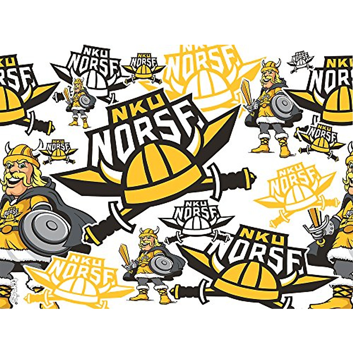 Tervis Northern Kentucky Norse All Over Tumbler with Wrap and Black Lid 24oz, Clear