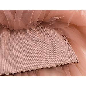 JNKLWPJS Baby Girls Tutu Dress Sleeveless Infant Toddler Princess Party Tulle Sundress Pink 120CM