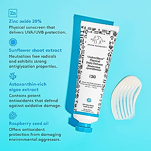 Drunk Elephant Umbra Sheer Daily Defense - Broad Spectrum SPF 30 Sunscreen with Marula Oil (90 mL / 3 Fl Oz)