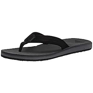 Quiksilver Men's Carver Suede 3 Point Flip Flop Athletic Sandal, Grey 1, 11