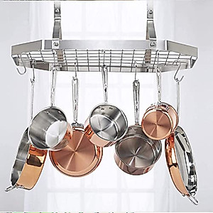 TOPIND 20 Pack 2.4in S Hooks, Steel S Hanging Hooks Heavy Duty Hooks Hanger for Kitchen Work Shop Bathroom Garden, Pan Pot Rack Hooks, Closet Hooks, Hanging Plants, Cups, Jeans