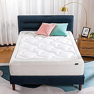 Zinus 12 Inch Cloud Memory Foam Mattress/Pressure Relieving/Bed-in-a-Box Twin & SmartBase Tool-Free Assembly Mattress Foundation / 14 Inch Metal Platform Bed Frame, Black, Twin, Regular