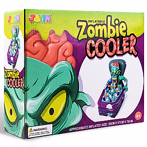 JOYIN Novelty Inflatable Zombie Happy Halloween Drink Cooler Party Beverage Holder, (25"x 34"x 32" Approximate Inflated Size) for Indoor Outdoor Home Halloween Birthday Party Decorations