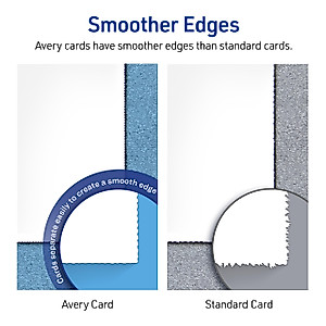 Avery Printable Large Tent Cards, Laser & Inkjet Printers, 50 Cards, 3.5 x 11 (5309)