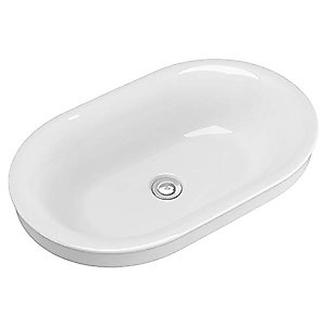 American Standard 1296000.020 Studio S 23-inch Oval Above-Counter Sink, White