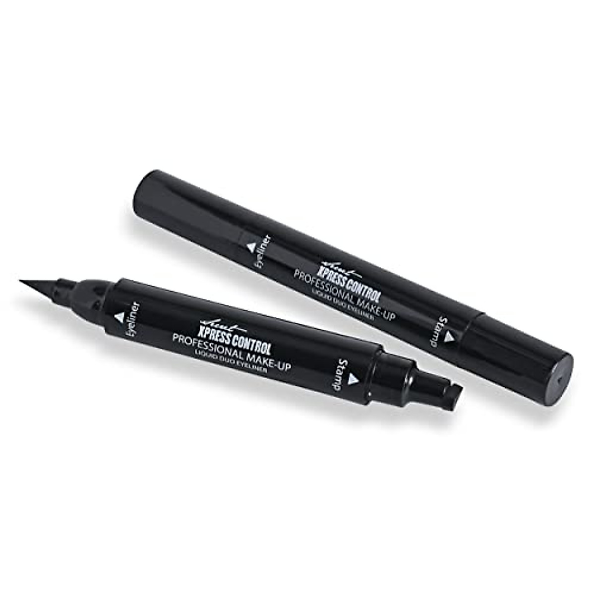 Secret Xpress Control Winged Eyeliner Stamp Waterproof Long Lasting Liquid Black Pen Cat Eye Matte Eye Makeup (Black - 2 Pack)