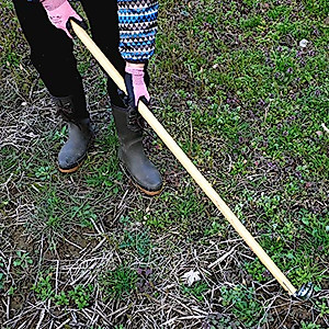 Garden Hoe Long Handle 42-3/4" Heavy Duty Japanese Stainless Steel, Made in JAPAN, Weeding Sickle Tool, Stand Up Weeder Hand Tool