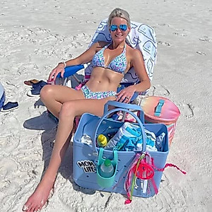 Rubber Tote Bag Beach Bag, Waterproof Travel Bag Outdoor Fashion Portable l Handbag for Sports Beach Market Pool Boat (Cow, X-Large)