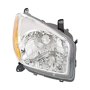 Evan Fischer Headlight Set Compatible with 2001-2003 Toyota RAV4 Left Driver and Right Passenger Side Halogen With bulb(s)