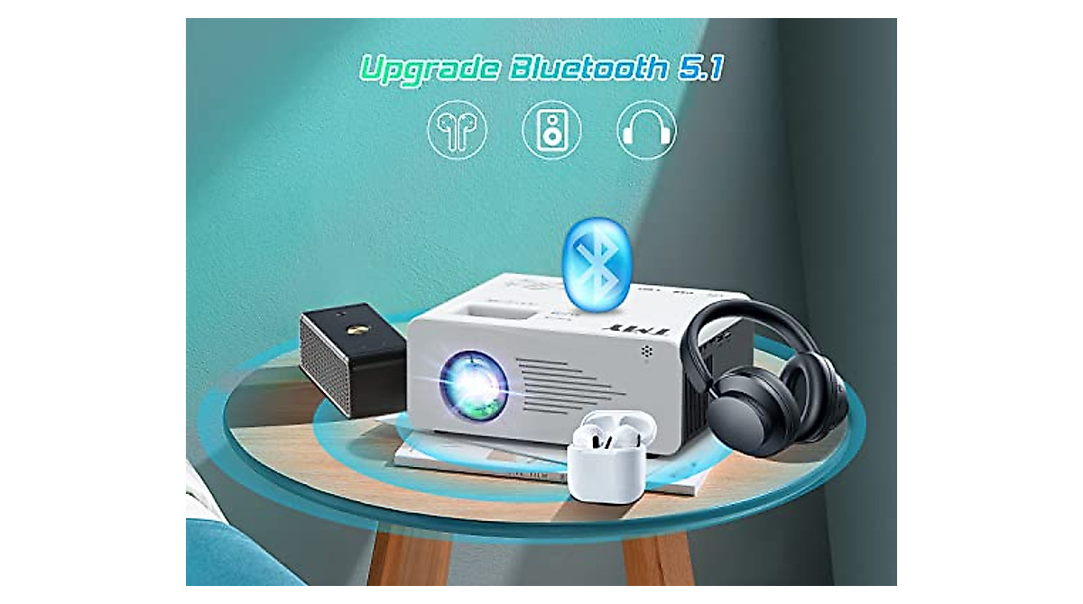TMY 1080P 5G WiFi Bluetooth Projector | 4K Support & 100" Screen