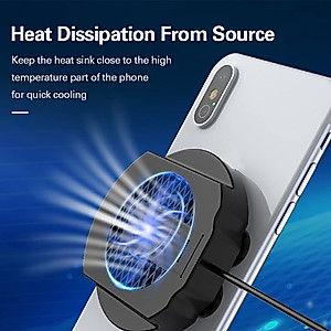 JYXDKD Universal Mobile Phone Radiator Gaming Phone Cooler Adjustable Portable Fan Holder Heat Sink