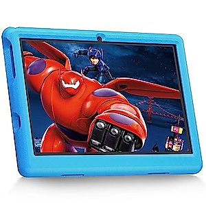 ANYWAY.GO Tablet for Kids 10 inch Kids Tablet Android 12 Tablet 2GB 32GB Children Learning Tablet, Parent Controls, Kidoz Pre-Installed Bluetooth WiFi Tablet Kids with Shock-Proof Case (Blue)