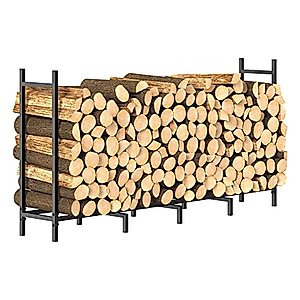 LIANTRAL Firewood Rack Outdoor 5.3Ft Heavy Duty Firewood Rack Stand Log Holder Fireplace Wood Storage Stacker Outside