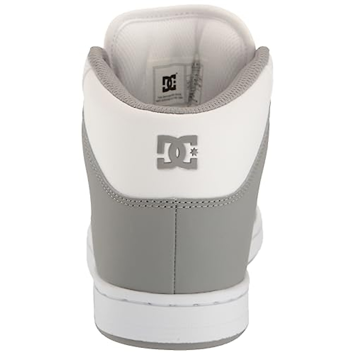 DC Men's Manteca 4 Hi High Top Casual Skate Shoe Sneaker, White/Grey, 9.5