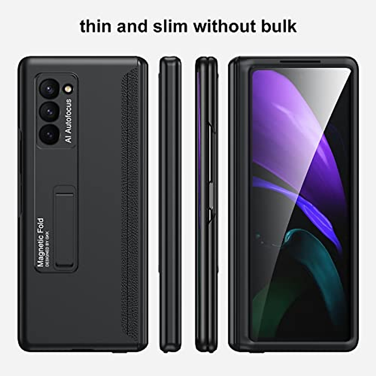 Libeagle Compatible with Samsung Galaxy Z Fold 2 Case [Magnetic Hinge ...