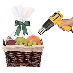 Shrink Wrap Basket Bags For Gift Baskets Clear Cellophane PVC Shrink Bags 16"x 24" (10 Pack)