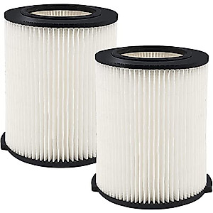 VF4000 Filter for Ridgid wet dry vacs 72947 5 to 20-Gal, for Husky Vacs 6 to 9 Gal, Compatible with Rigid RV2400A WD5500 WD0671 WD1270 RV2600B WD06700 WD09450, 2 Packs