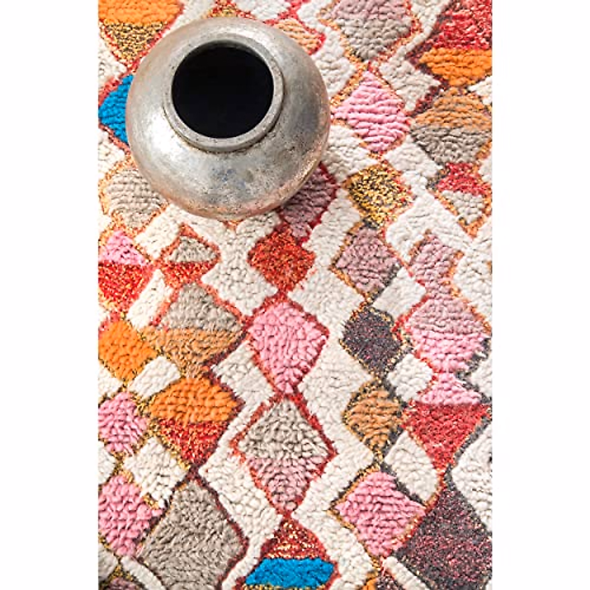 nuLOOM Helaine Hand Tufted Moroccan Shag Area Rug, 10' x 14', Multi