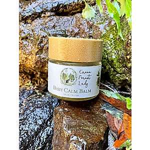 Green Forest Lady The Baby Calm Balm | Protects, Hydrates & Nourishes Sensitive Skin | Helps to Calm Newborns, Babies & Toddlers | Soothing Combination of Infused Herbs