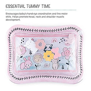 The Peanutshell Tummy Time Water Play Mat for Baby Girls | Inflatable Sensory Development Toy & Tummy Time Mat