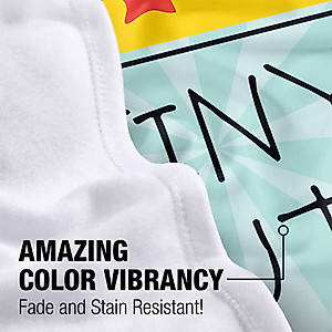 LOGOVISION Wonder Woman Lightweight Baby Blanket, 30"X40", Tiny But Mighty Unisex for Infants Girls & Boys