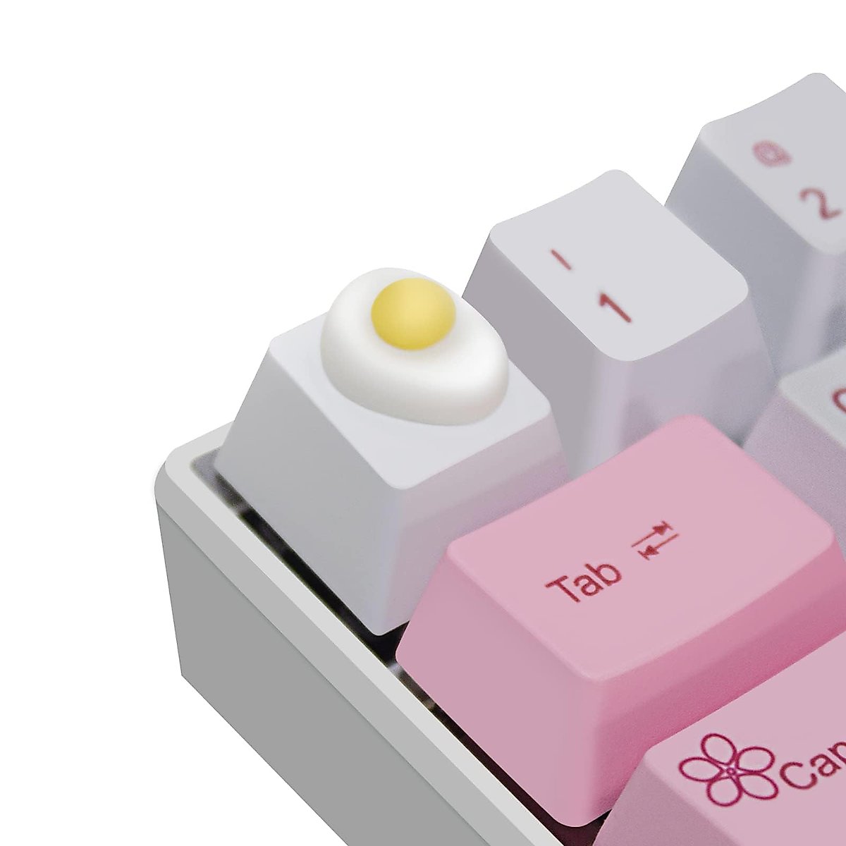 FKZ Fried-Egg Keycap 1pcs,Cute Keyboard Keycaps Custom OEM R4 Profile ESC-Key Keyboard Keycap for Cherry MX Switches Mechanical Gaming Keyboard(1pcs)