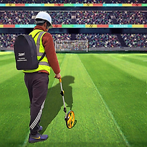 Zozen Measuring wheel, Distance measuring wheel in feet, Wheel Measuring Tool, Rolling Measurement Wheel, Collapsible with Backpack [Up To 10,000Ft]|12’’ Diameter Wheel - Adapt to various roads.